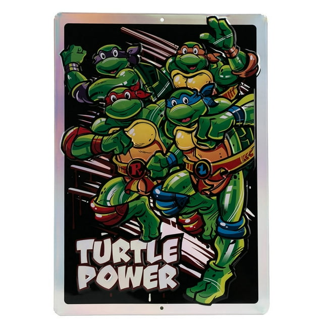 Teenage Mutant Ninja Turtles Embossed Metal Sign - Walmart.com