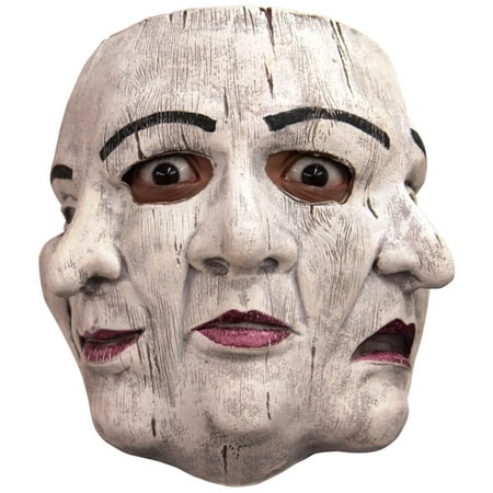 Commedia di Papiere Trifaccia 3 Faces Adult Latex Mask Masquerade ...