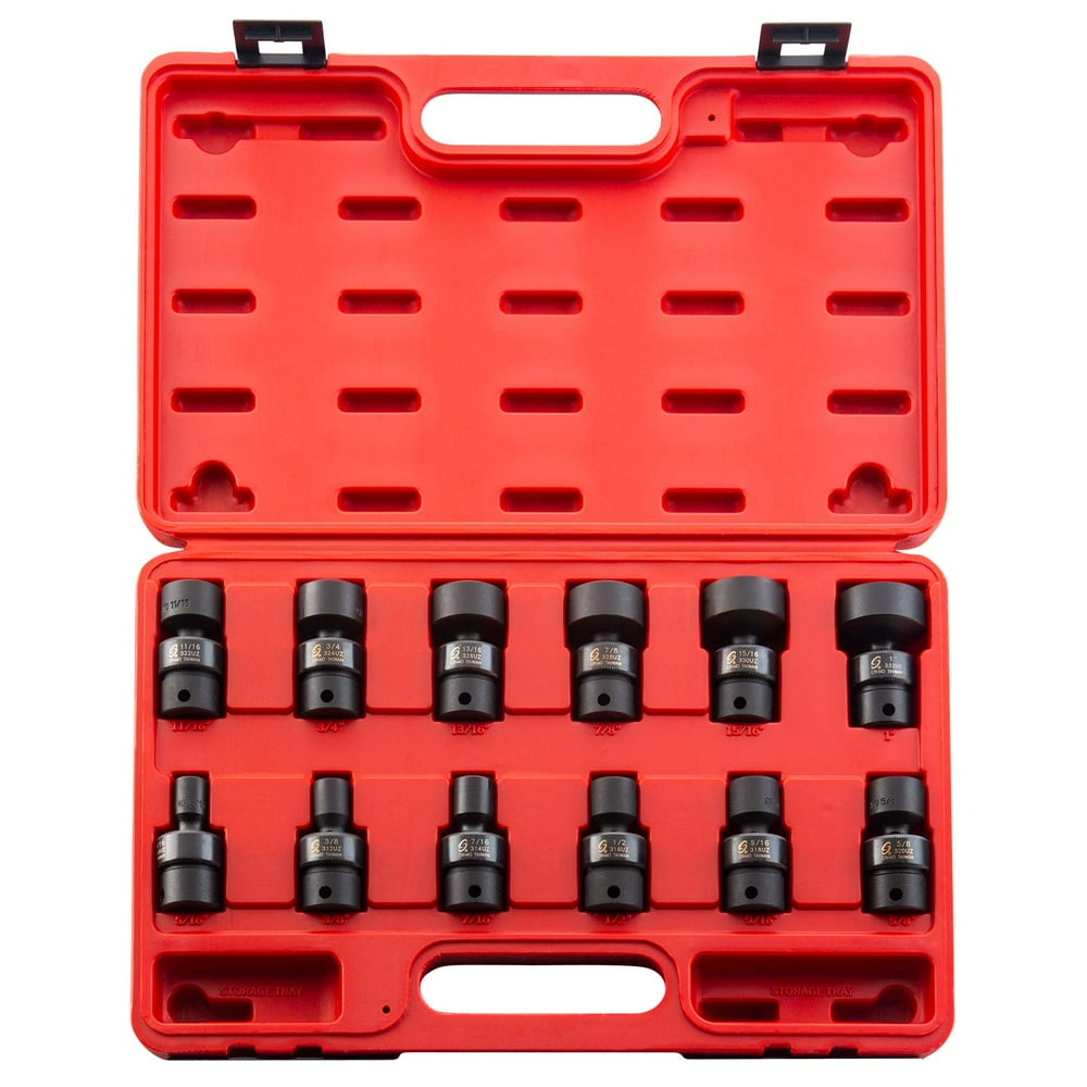 Sunex Tools 3/8" Drive 12 Point Universal Impact Socket 12-Piece Set ...