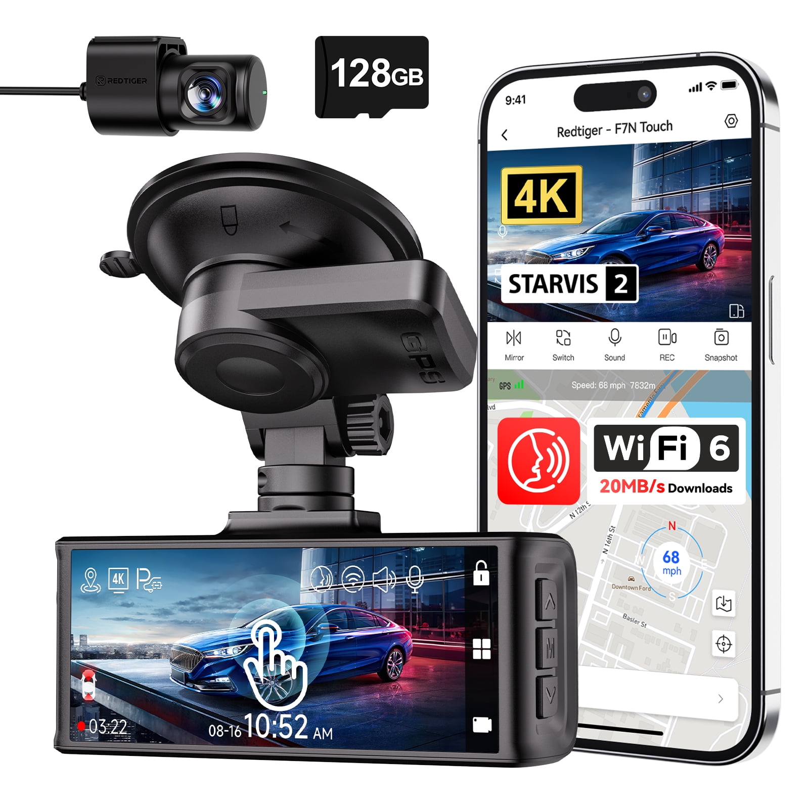 Click here for Redtiger Dash Cam Front And Rear  Touch Screen Das... prices