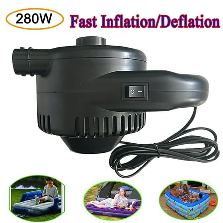 TIMIFIS Inflatable Pool 110V/280W Portable Electric Air Pump with 4 ...