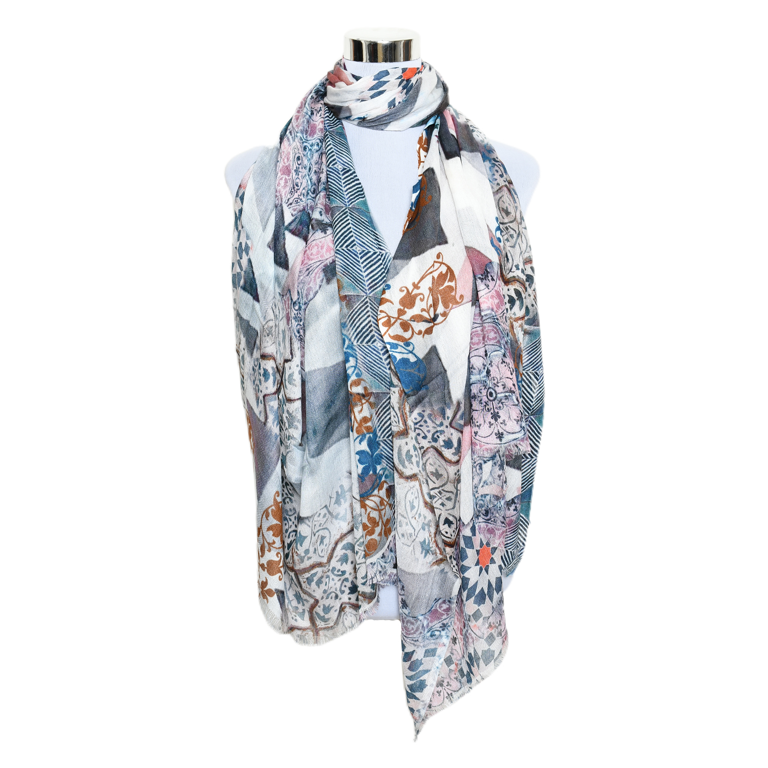 Premium and Soft Quality Abstract Printed Scarf Modal Lightweight ...