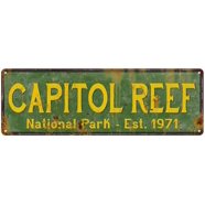 Mount Rainier National Park Rustic Metal 6x18 Sign Cabin Wall Decor ...