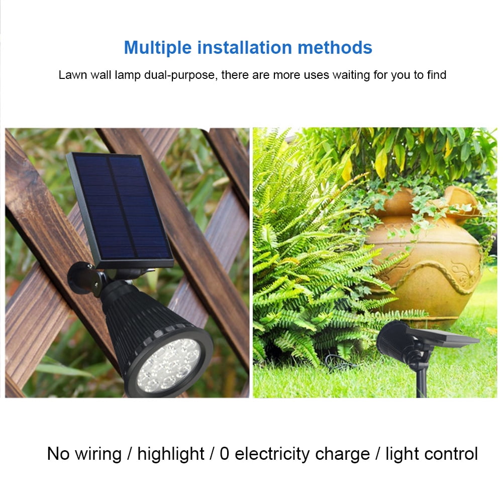 Lámpara Solar de 12LED para parque al aire libre foco para | Walmart en ...