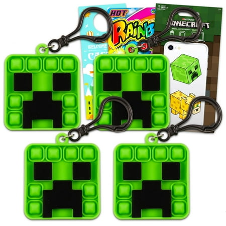Minecraft Mojang Minecraft Pop Fidget Toys Set - Bundle Including 4 ...