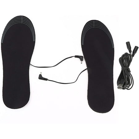 Electric Heated Insoles, Unisex Shoes Boots Heating Insoles Winter ...