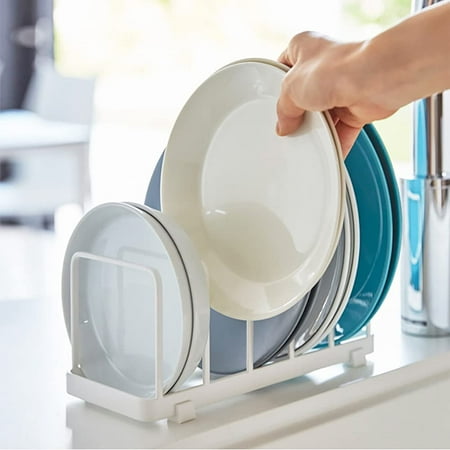 Plate Organizer, Dish Drainer, Plate Holders, Plate Shelf Organizer ...