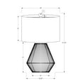 22" Brown Rope Table Lamp with Beige Shade - Transitional Coastal Decor ...