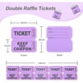 2000 Pcs 1000 Pairs Raffle Tickets, 50/50 Double Raffle Tickets, 250 ...