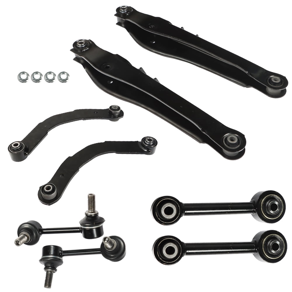 Genrics 8 Pcs Rear Suspension Kit Upper Lower Control Lateral Toe Arms ...