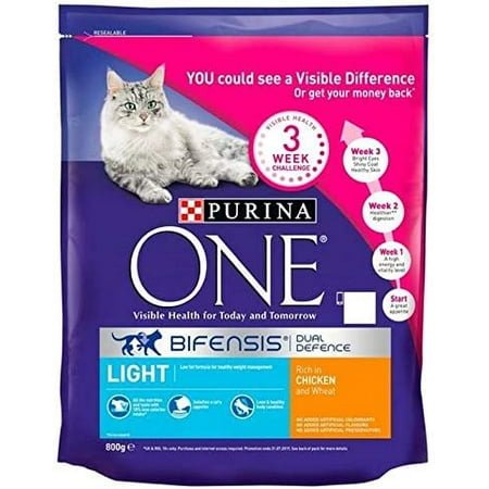 Purina ONE Light Cat Food Chicken Wheat 800g | Walmart Canada