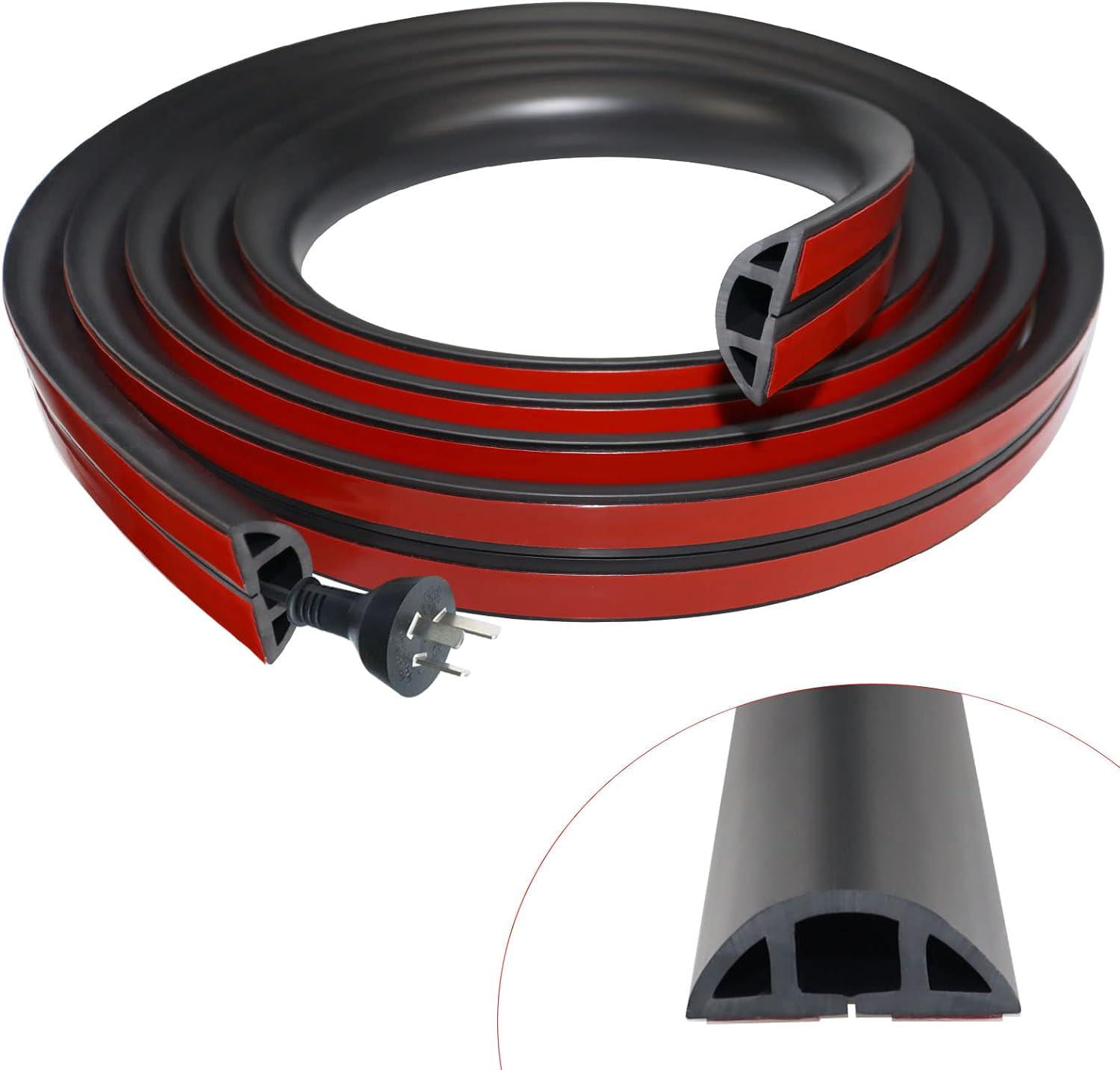 Ineasicer Pasacables en el Suelo Adhesivo 1m Pasacables Pasacables de ...