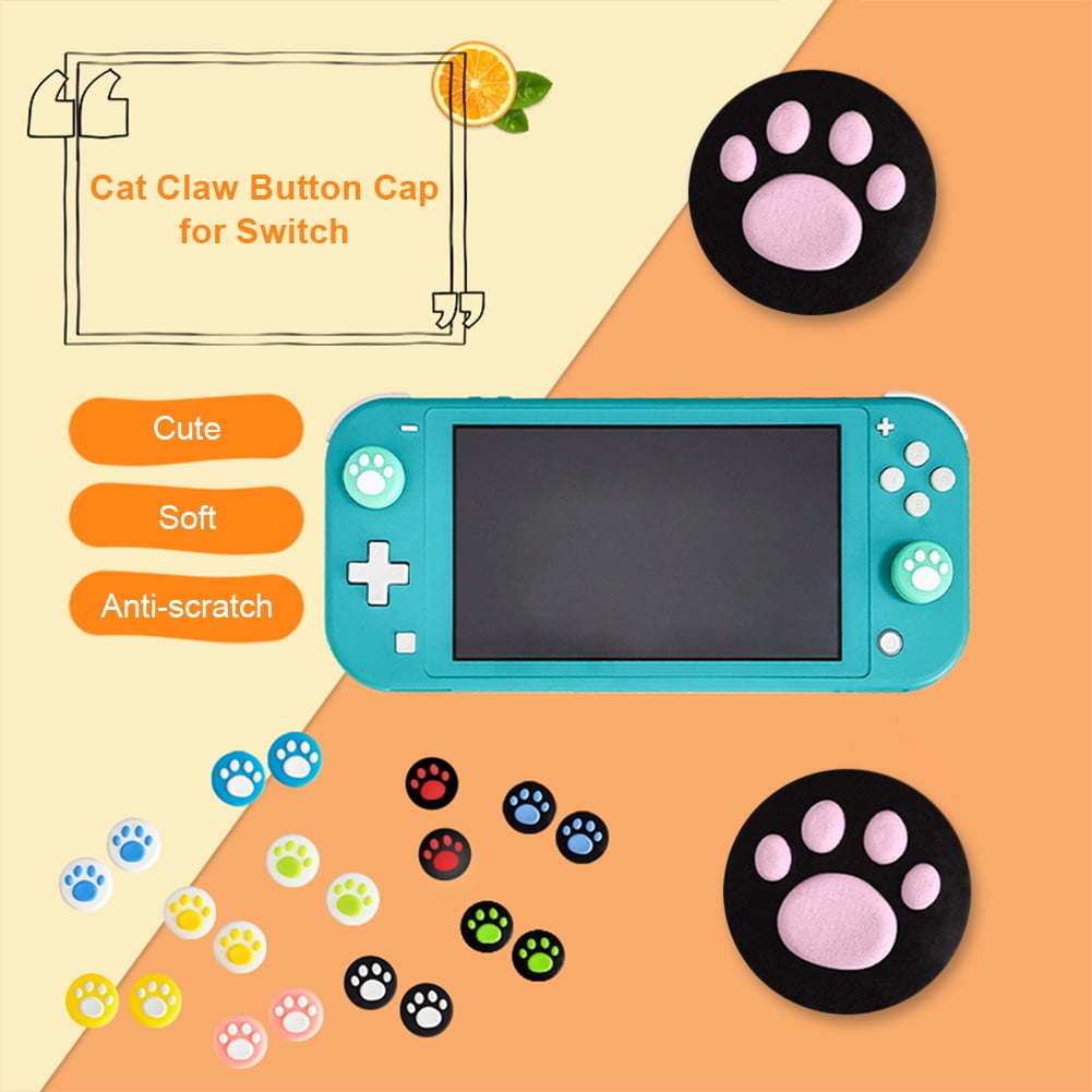 Thumb Grips para Nintendo Switch Linda Pata de Gato 3D cubiertas ...