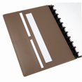 TUL® Discbound Notebook With Pebbled Leather Cover, Junior Size, Narrow ...