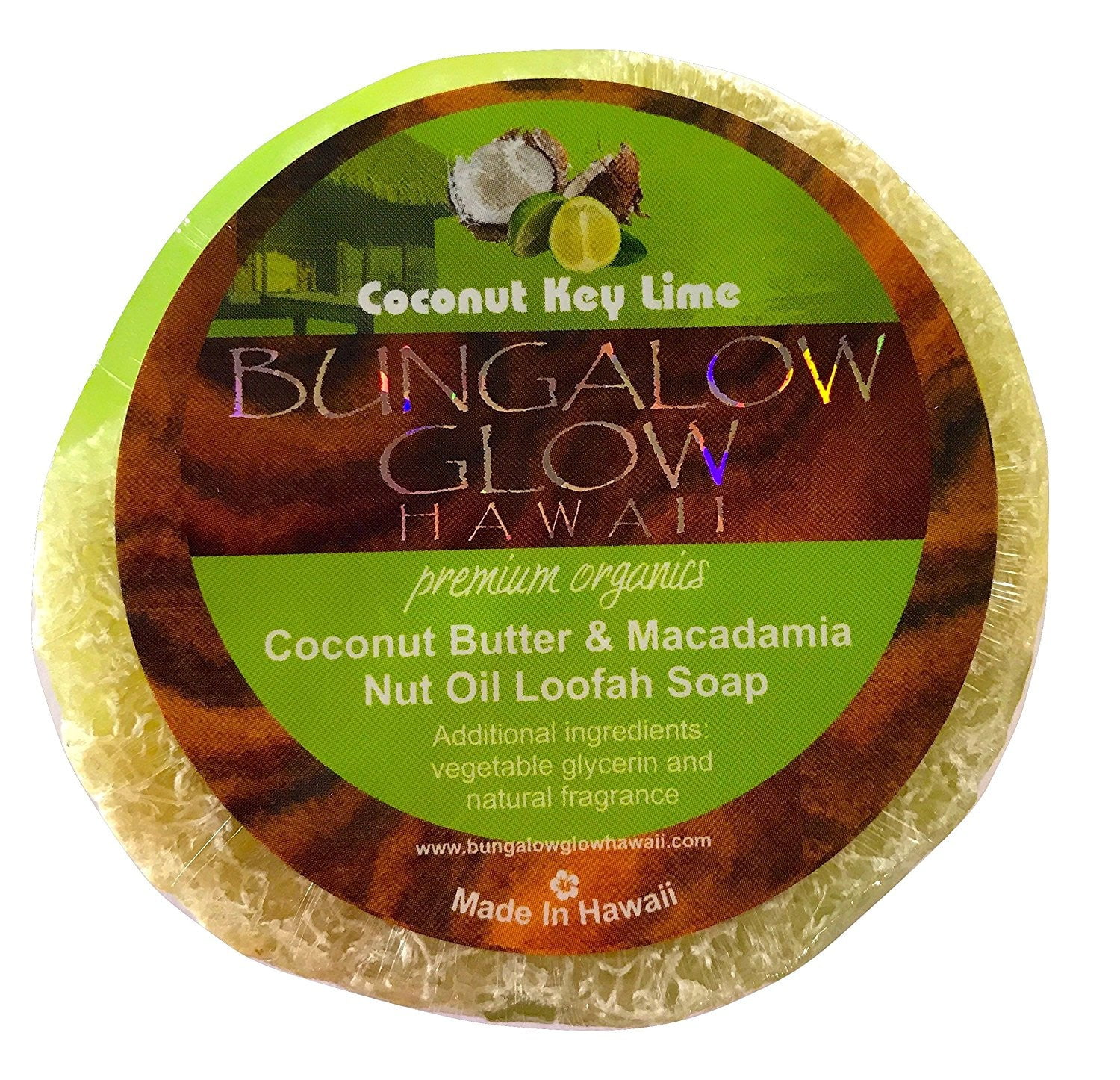 Bungalow Glow Hawaii Coco Loofah Soap - Exfoliate & Pamper! - Walmart.com