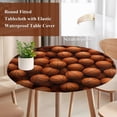 Basketball Round Tablecloth 45-54 Inch Round Fitted Table Cloth with ...