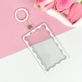 Neon Transparent Acrylic ID Card Holder with Keychain for Office Driver ...