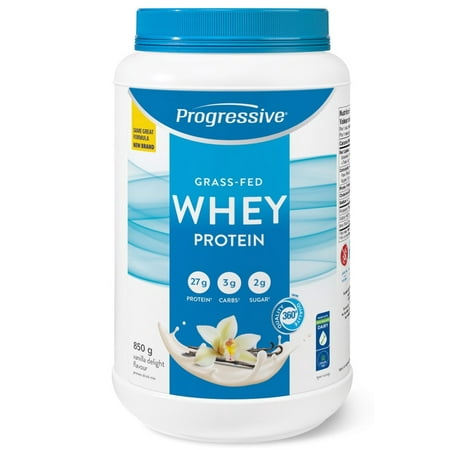 PROGRESSIVE - Grass Fed Whey Protein (Vanilla Delight - 850 gr ...