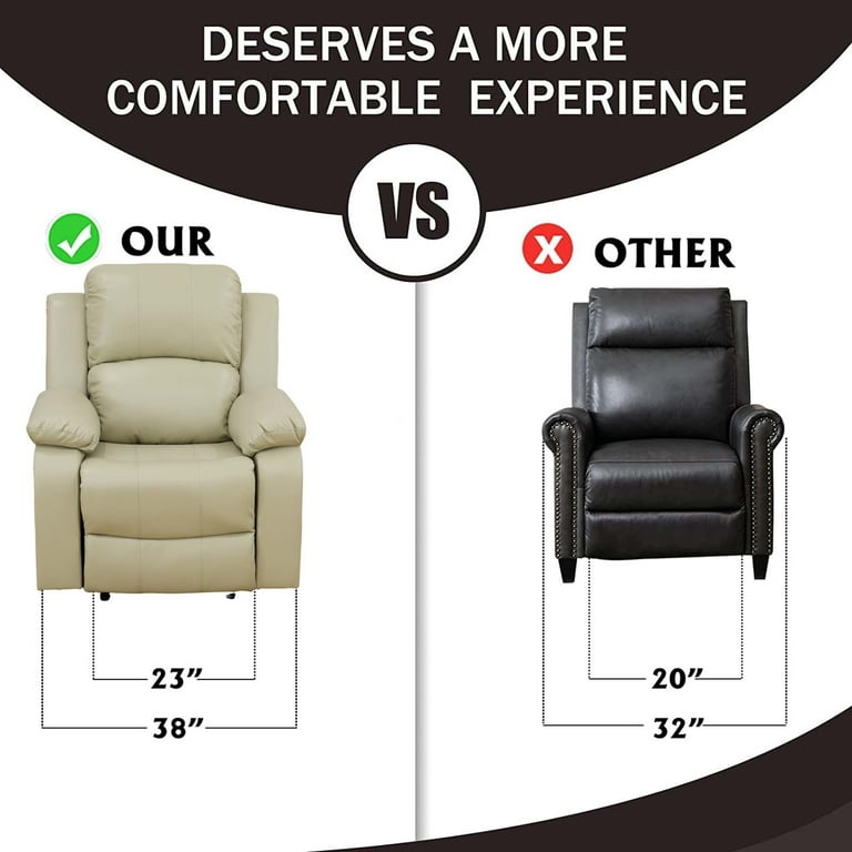Aukfa Leather Recliner Chair, 38 Aukfa Leather Recliner Chair, 38