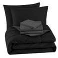 Mainstays Black 8 Piece Bed In A Bag Comforter Set With Sheets King