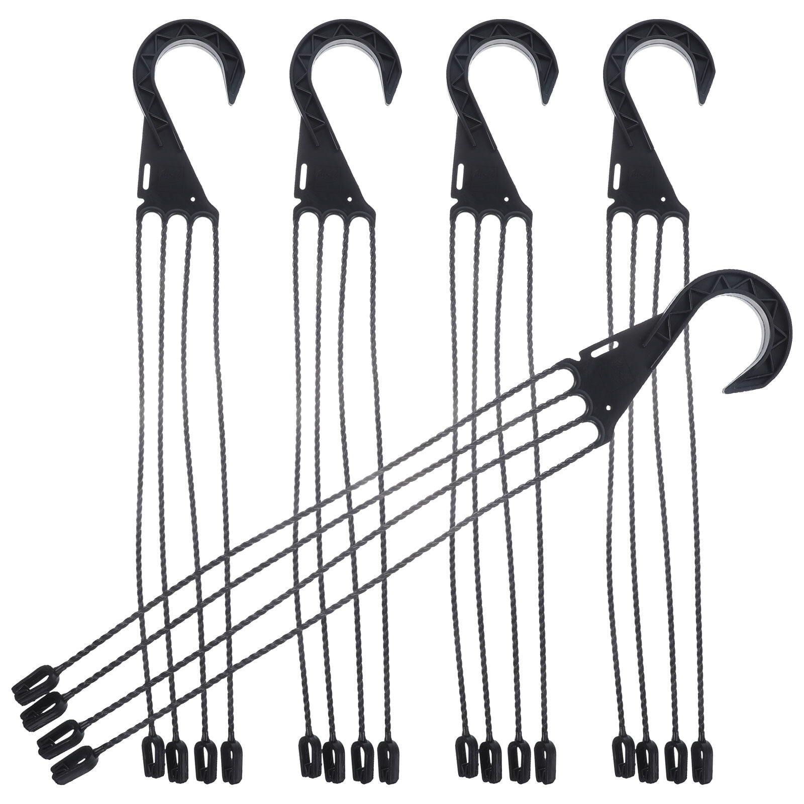 5pcs Plastic Hanging Basket Hooks Hanging Planter Holder Flower Pot ...
