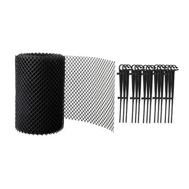 Frost King 6in. X 20ft. Black Plastic Mesh Gutter Guard - Walmart.com