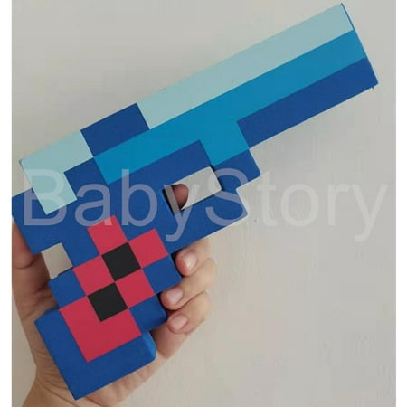Alician Minecraft EVA Foam Diamond Pickaxe Gun Ax Hamaxe Swords Game ...