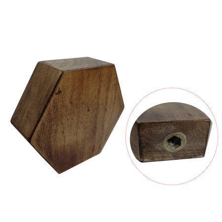 FixtureDisplays® Hexagon Top Wood Beer Tap Handle Header Keg Handle ...