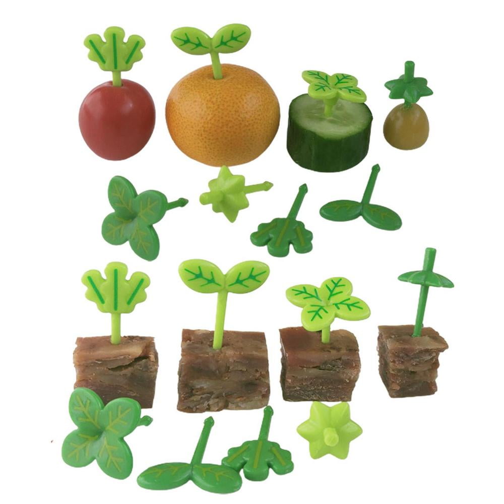 Four Leaf Clover Fruit Forks | 16PCS Cute Bento Box Decor Forks Cake ...