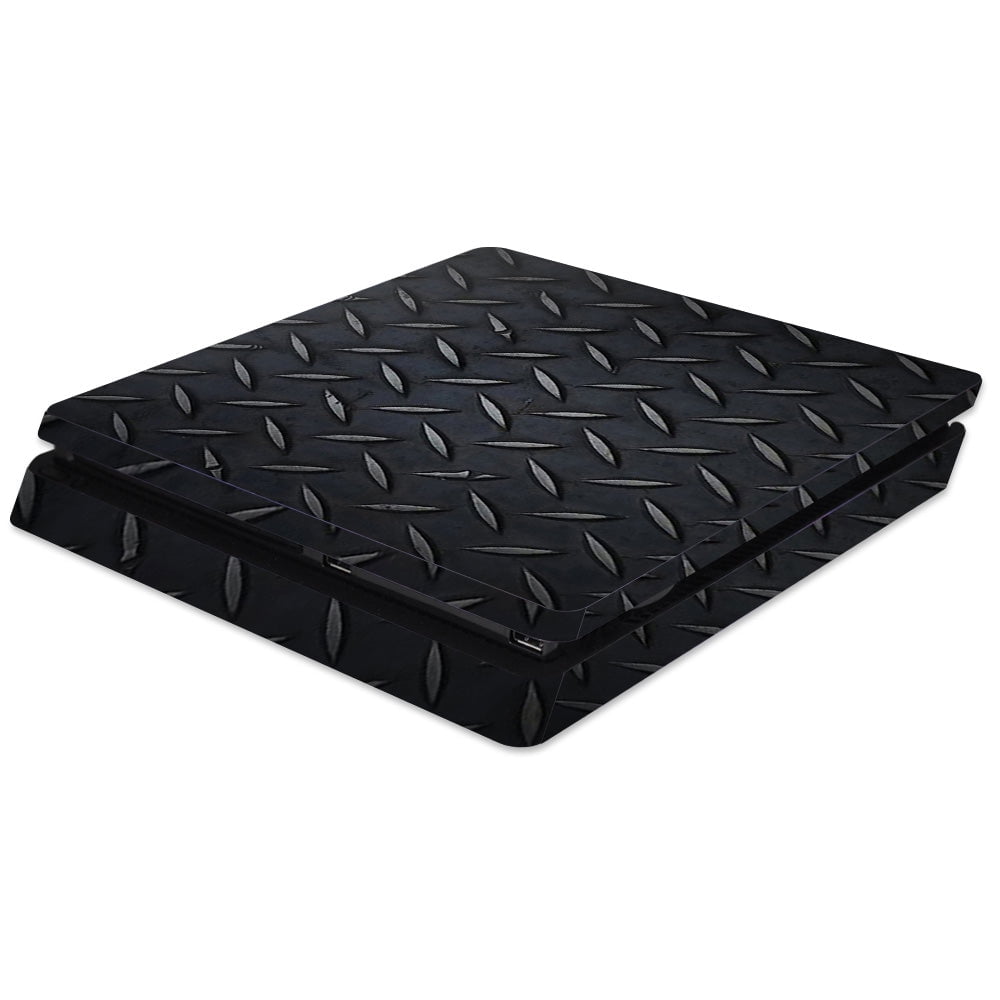 Skin Decal Wrap Compatible With Sony PS4 Slim Console Black Diamond ...