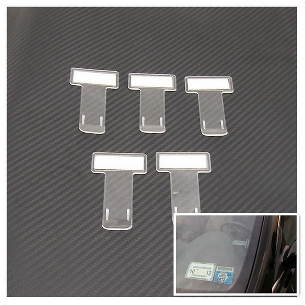 5 Pieces Transparent Car Parking Ticket Holder Clip Timing Ticket ...