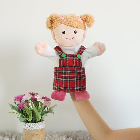 SUZH-u Parent-child cartoon character plush hand puppet kindergarten ...