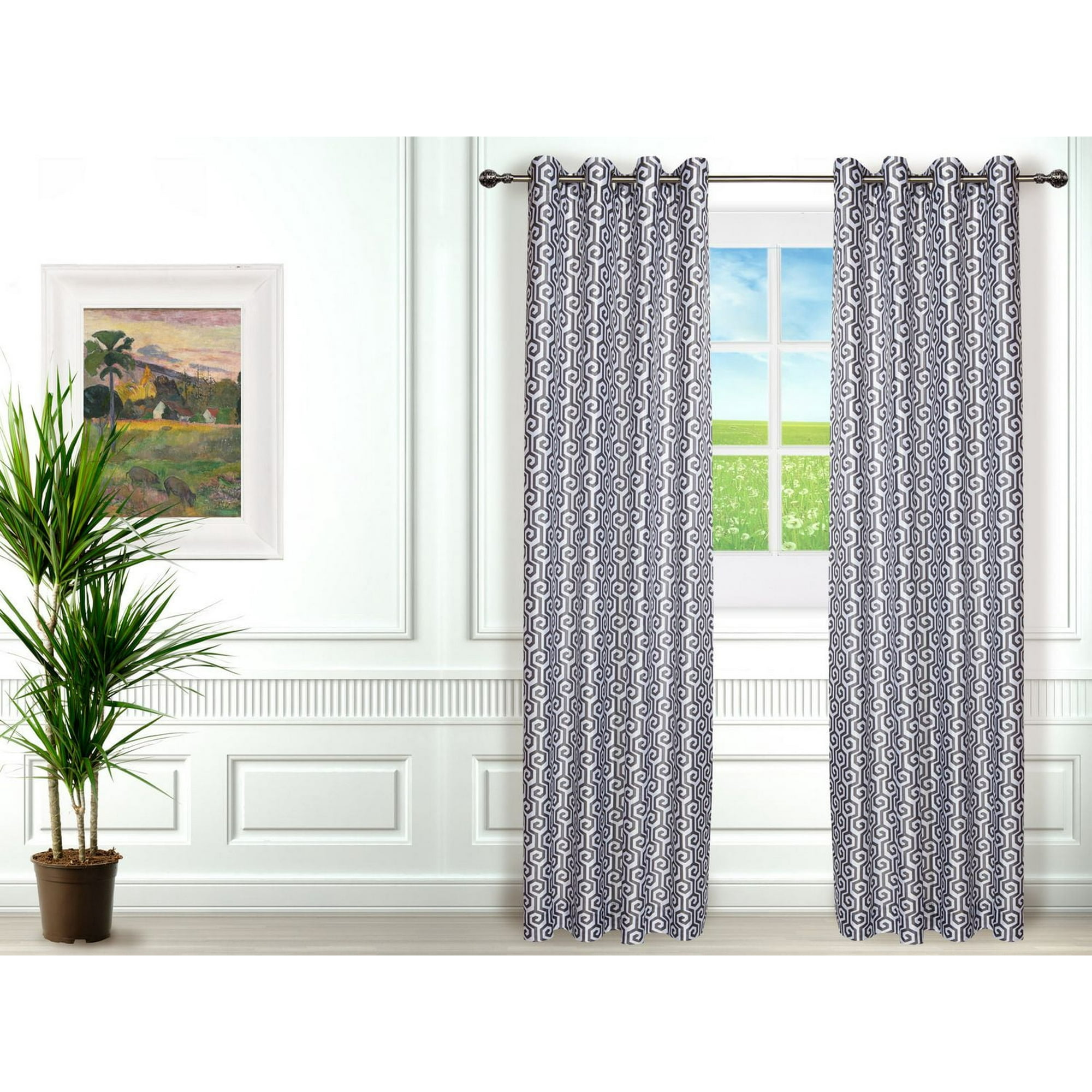 Click here for Gouchee Design Maze Lined Panel 54x95 In prices