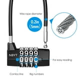 Combination Locks, Long Shackle Code Resettable Combination Padlock for ...