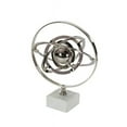 Decmode Traditional 15 X 12 Inch Aluminum Armillary Sphere With Ceramic ...