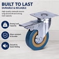 ZMKIAG Set of 4 Heavy Duty Caster Wheels with Brake – 2/2.5/3 Inch ...