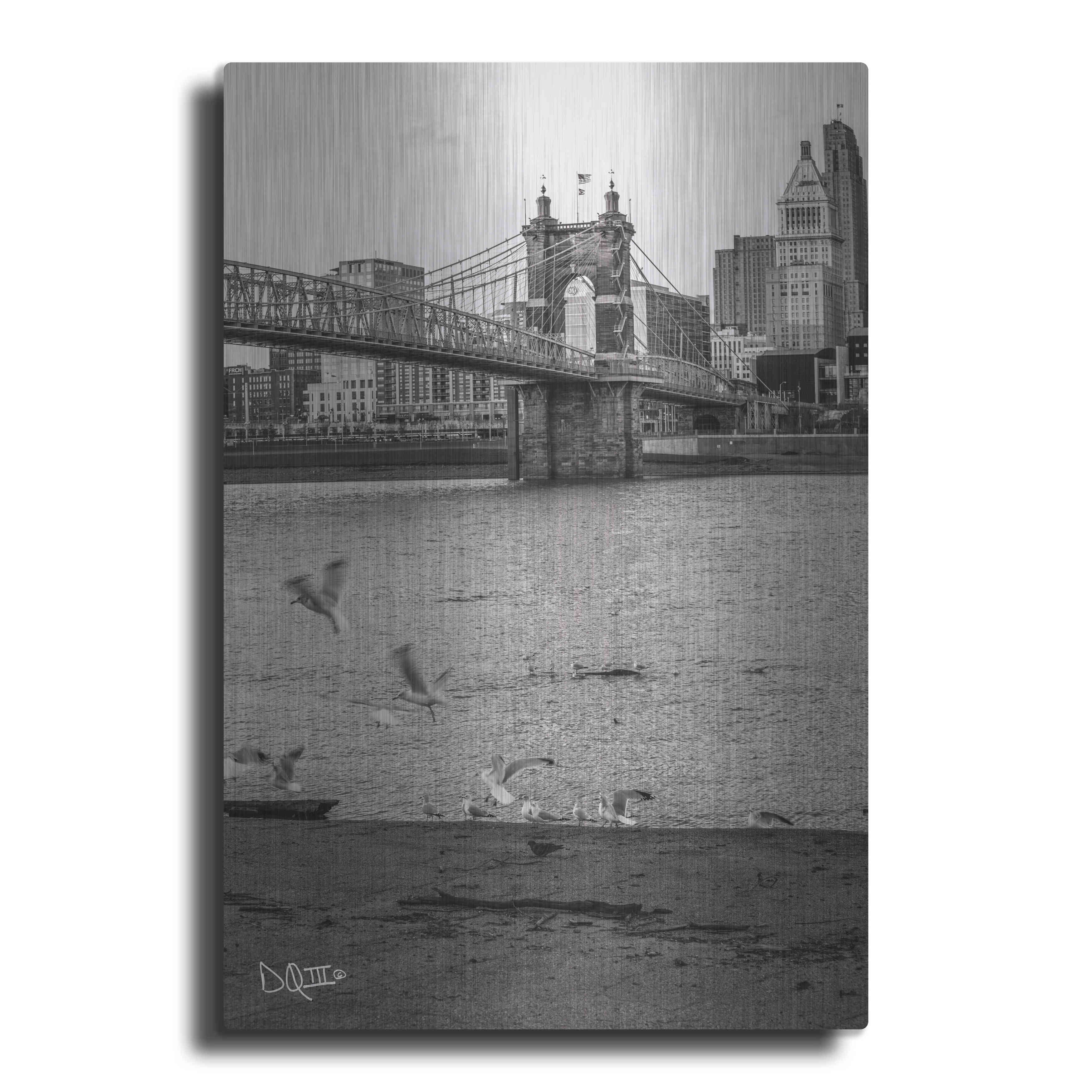 Luxe Metal Art 'Suspension Bridge I' by Donnie Quillen Metal Wall Art ...