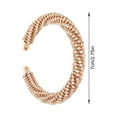Adjustable Open Circlet Rhinestoned Accent Lightweight Metal Jewelry ...