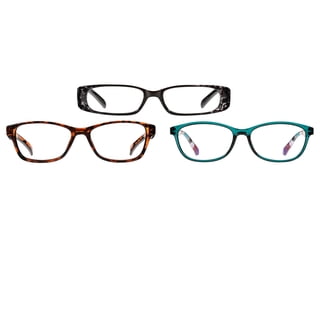 3 Pairs Tinted Reading Glasses Sunglasses Gray Lens Readers Rectangle ...