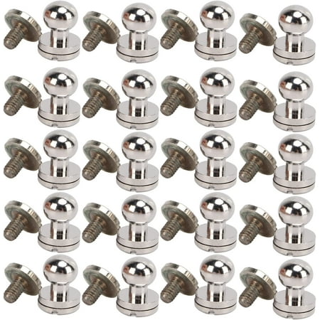 20set Silver Round Head Rivets, Phillips Screw Stud Rivet Round Head ...