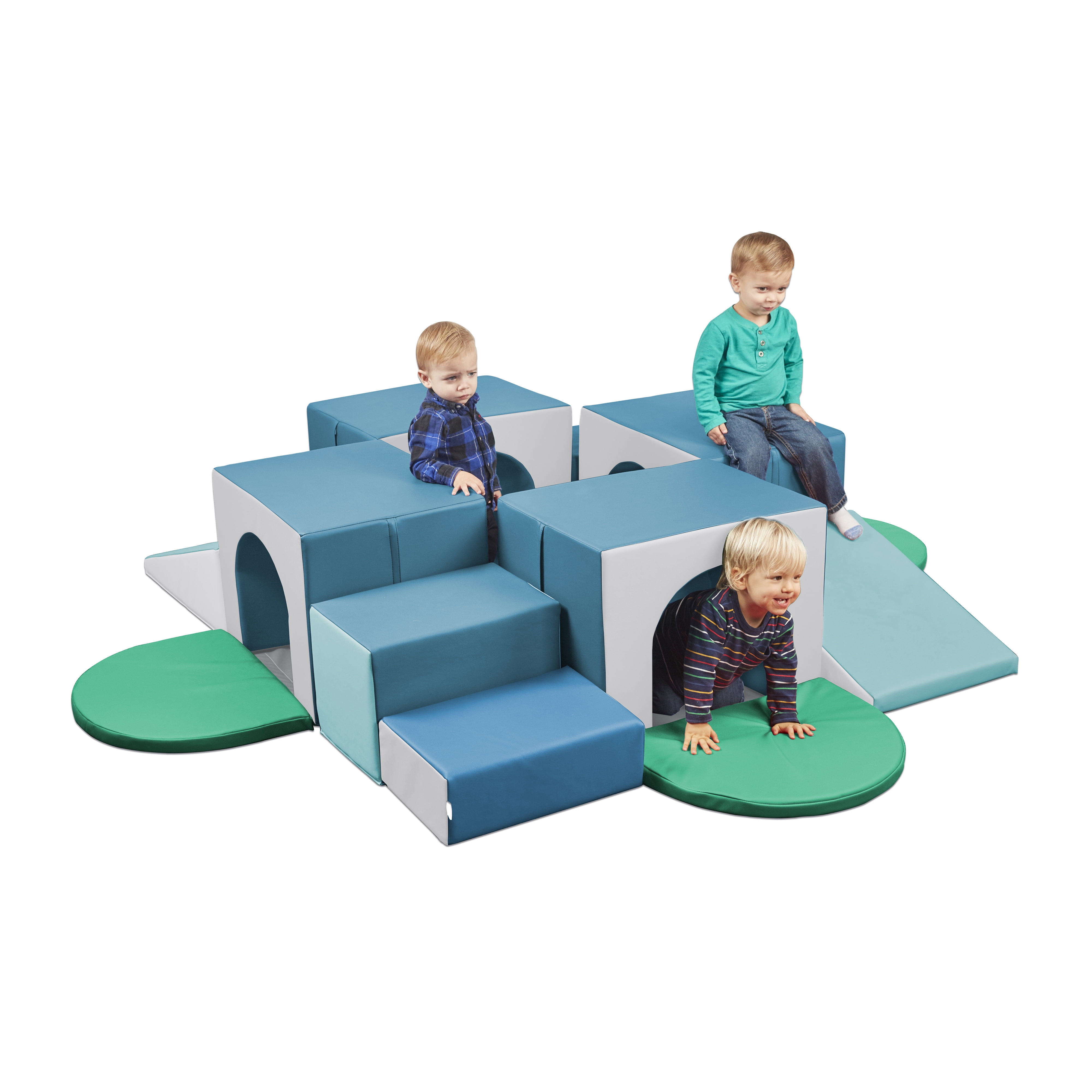 Buy ECR4Kids SoftZone Four Tunnel Maze, Jumbo Foam Climber for Safe ...