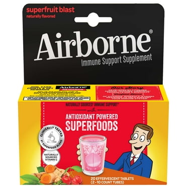 Airborne Effervescent Very Berry - Immune Support Medication Tabs ...