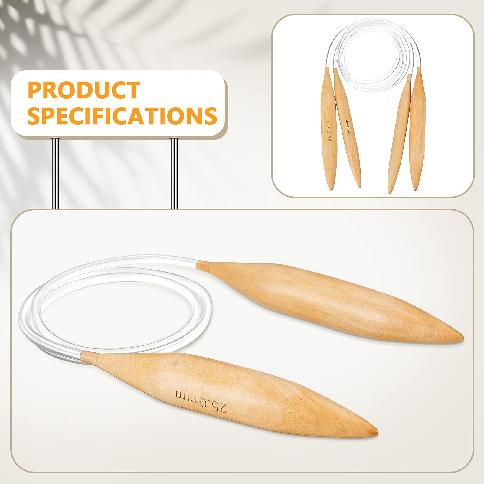 Click here for Unbranded Bamboo Circular Knitting Needles Set Ove... prices