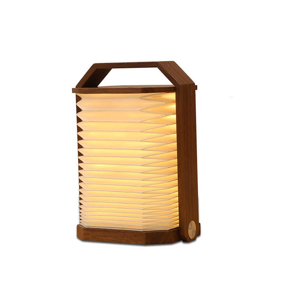 PEACNNG Foldable Book Lamp, Cordless Table Lamp, Led Paper Lantern ...