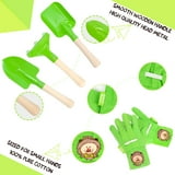 Hortem Kids Wheelbarrow Set Metal, Child Wheel Barrel Green Easy to ...