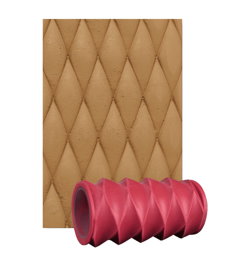 Amaco Clay Texture Roller, 4 in, Diamonds - Walmart.com