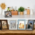 4x6 Picture Frames Set of 4 Rustic Retro Photo Frame with HD Plastic ...