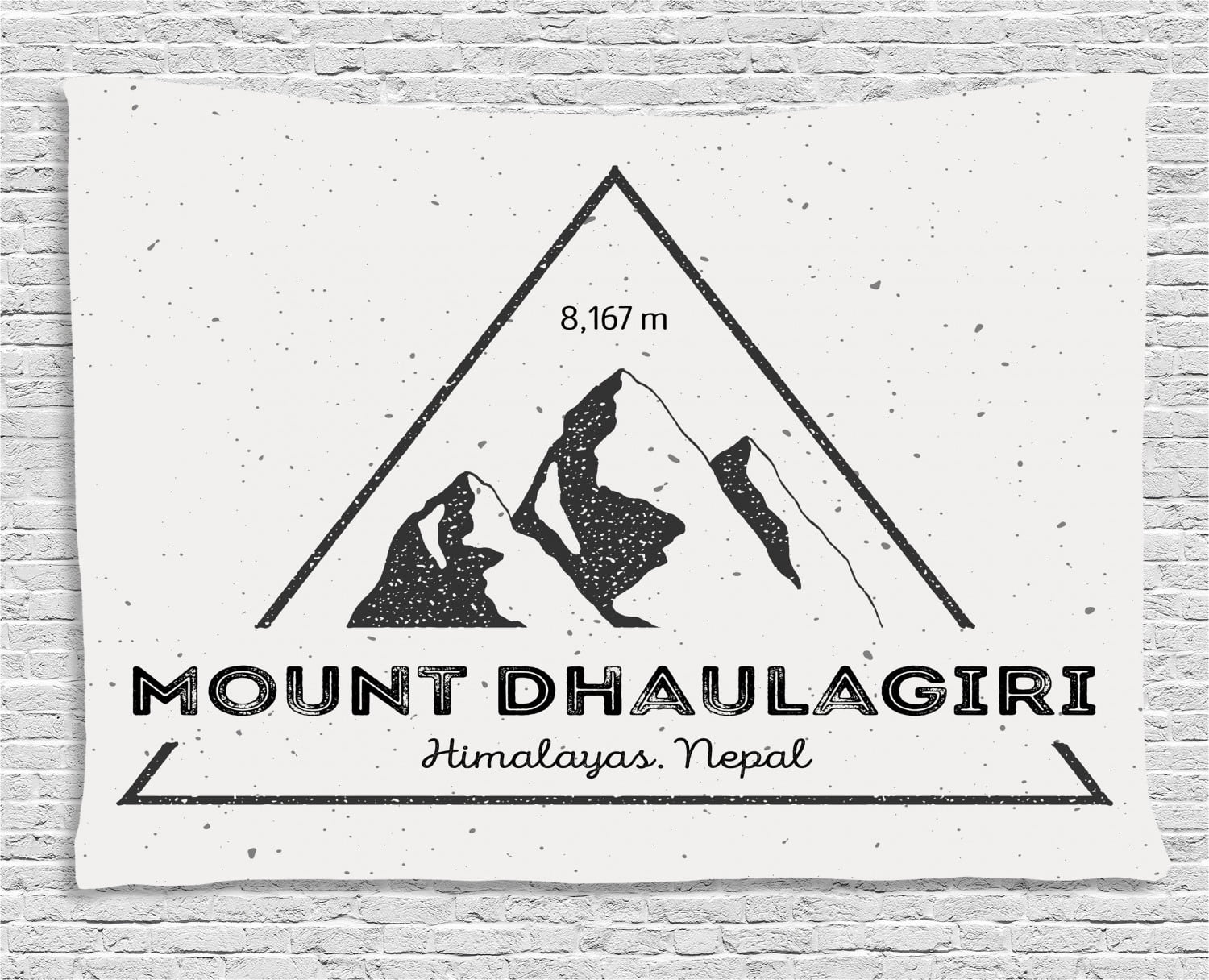 Nepal Tapestry, Dhaulagiri Mountain in Himalayas Climbing Tourism ...