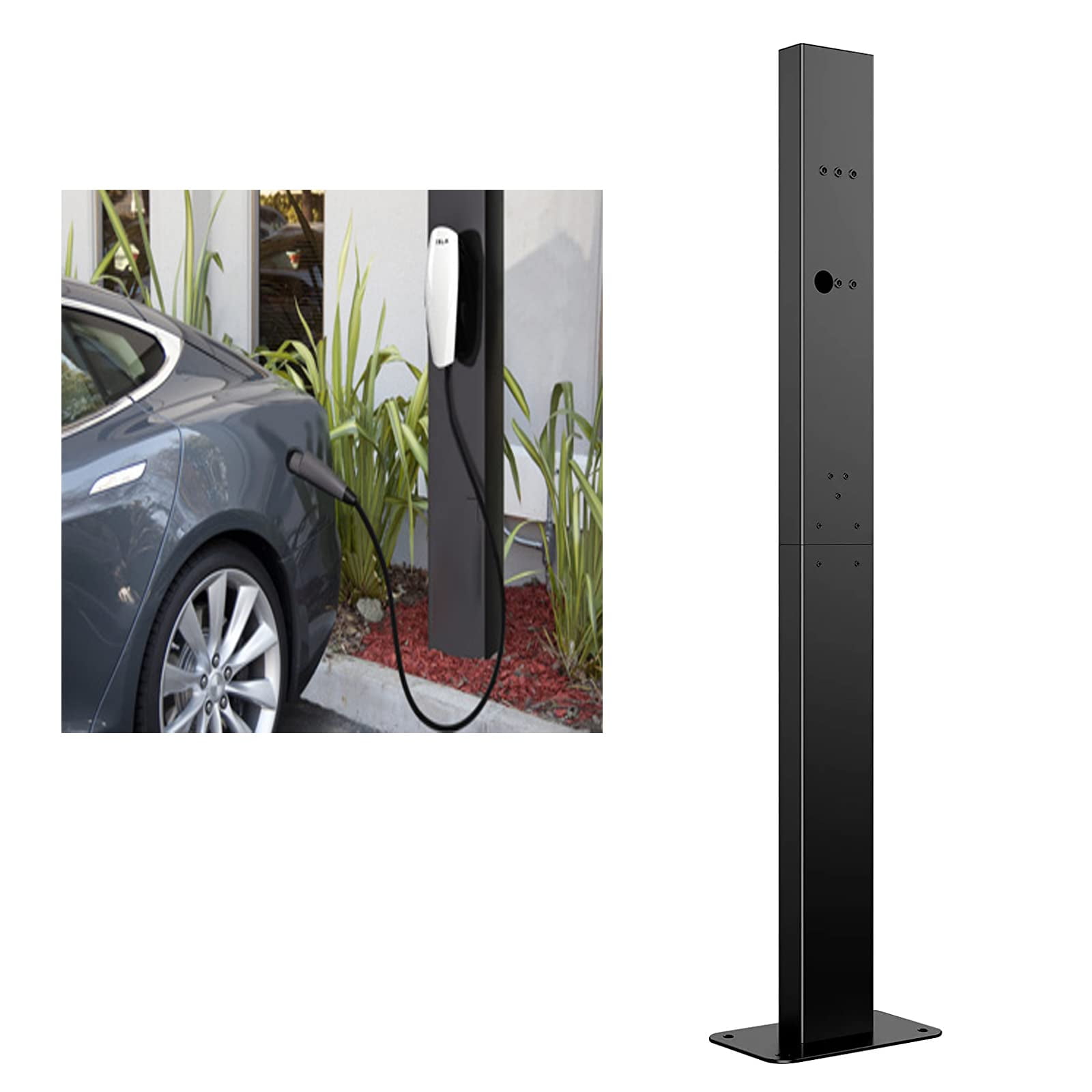 EV Charger Pedestal -Mounted EV Charging Station Stand for Tesla Gen 3 ...