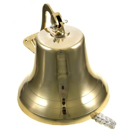 10" SOLID BRASS SHIP BELL - Maritime - NAUTICAL BELLS - Walmart.com